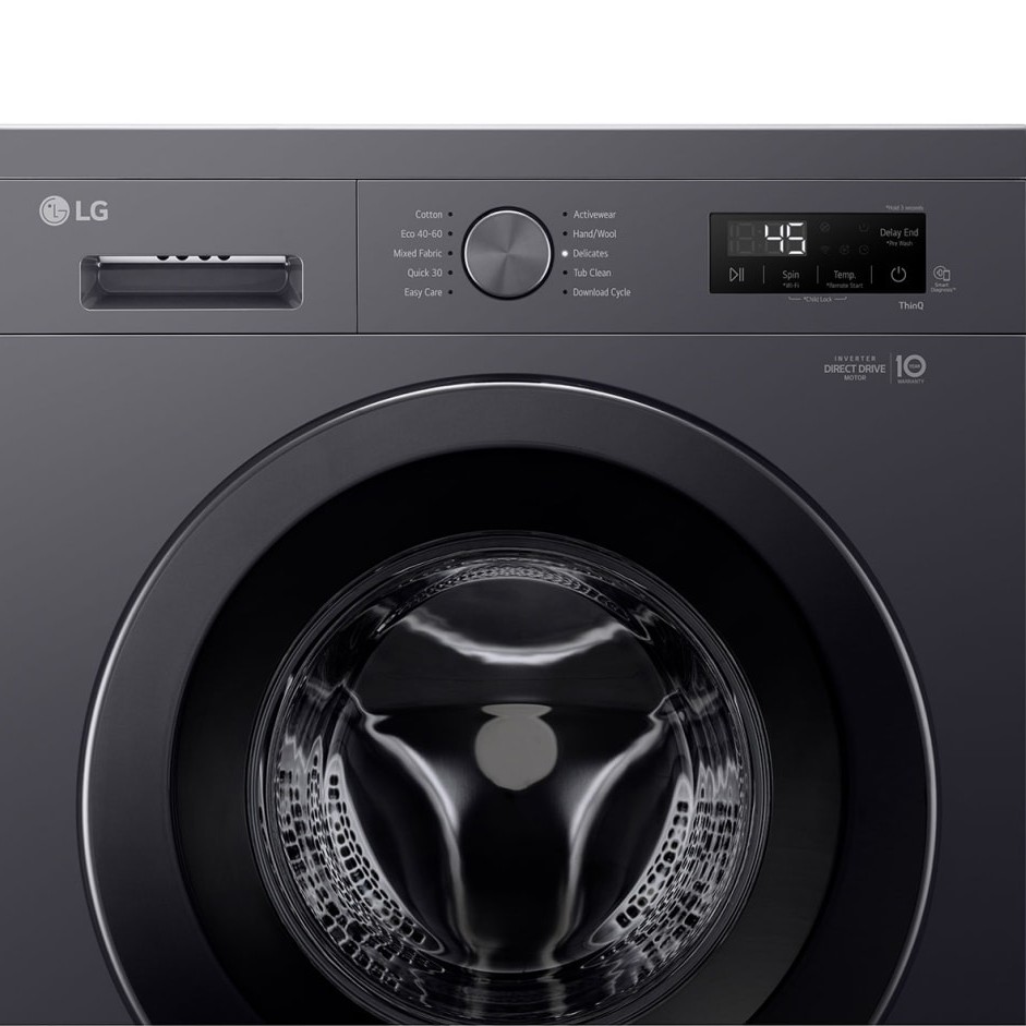 LG Washing Machine 8kg 1200rpm Steam Direct Drive ThinQ - Silver (NEW ...